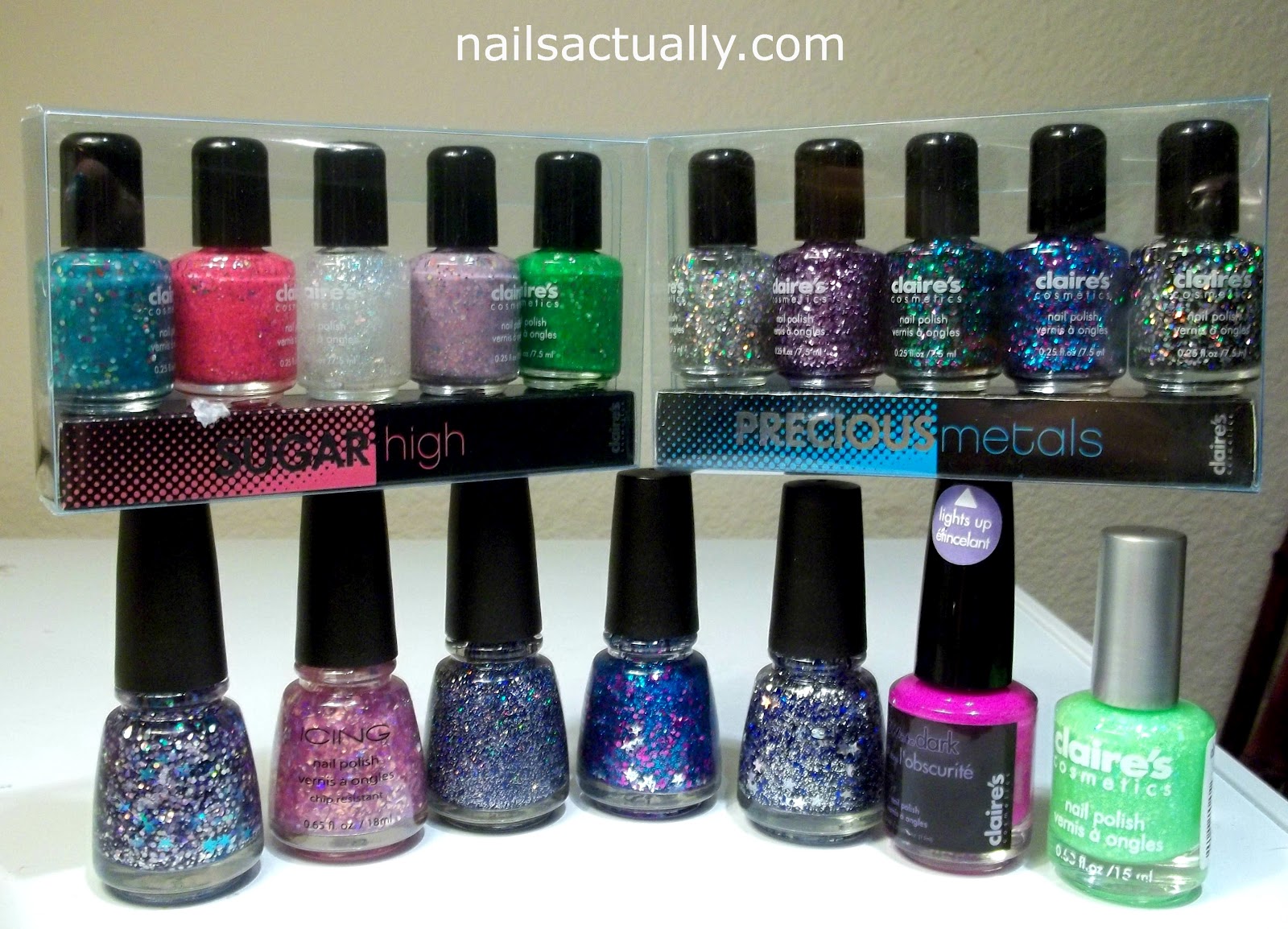 Nails Actually: Claires and Icing Polishes and a quick swatch