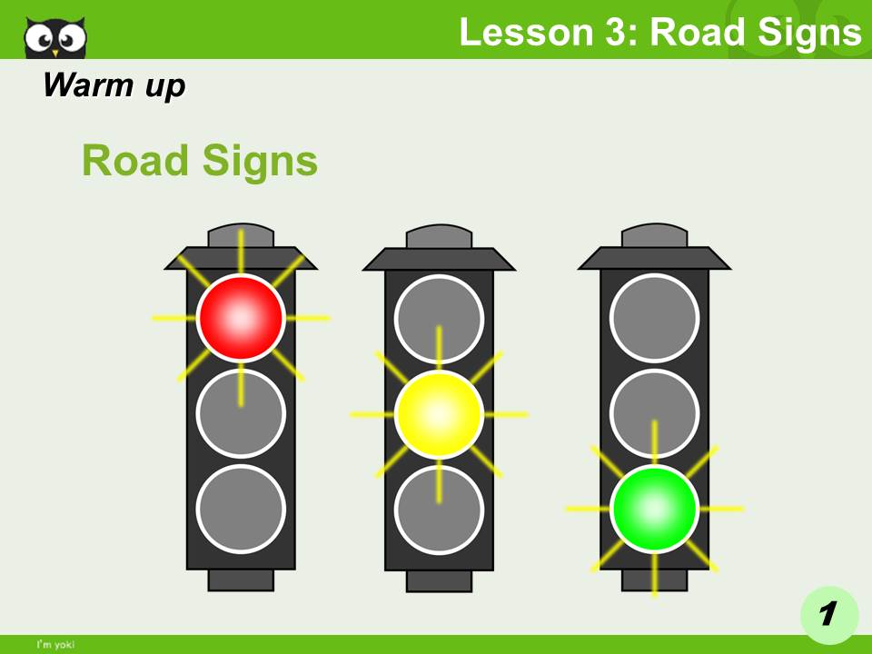 YOKITALK: Unit 2_Lesson 3 Road Signs