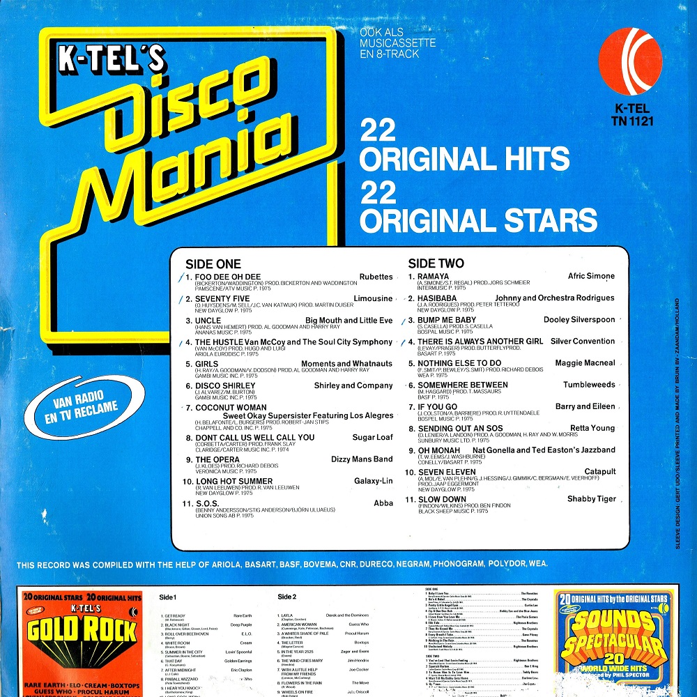 Various - Disco Mania (1975) - Lp ~ blog met verzamel albums
