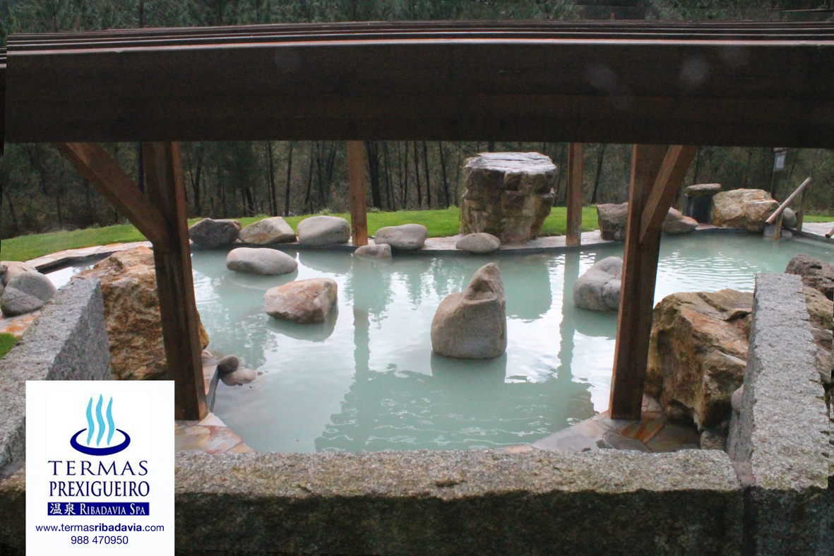 Termas Prexigueiro: Rotenburo madera