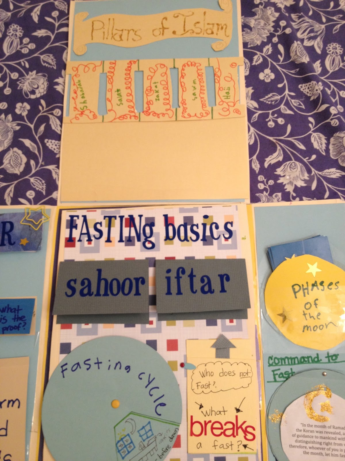 Ramadan 2013, Day 12: Ramadan Lapbook