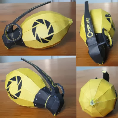 Portal 2 Lemon Grenade Papercraft | Papercraft Paradise | PaperCrafts ...