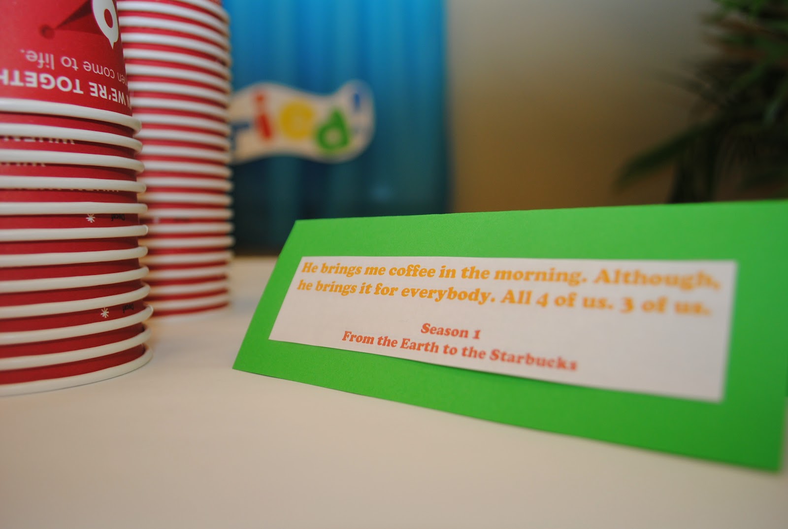 i thought of it second.: psych party.