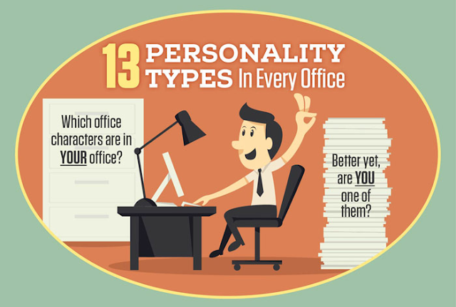 13 personality Types In Every Office [Infographic] - Visualistan