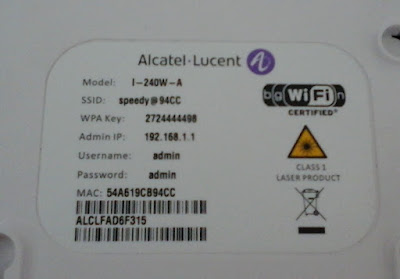 Setting Wireless pada ONT Alcatel-Lucent I-240-A - Cara Seting ONT