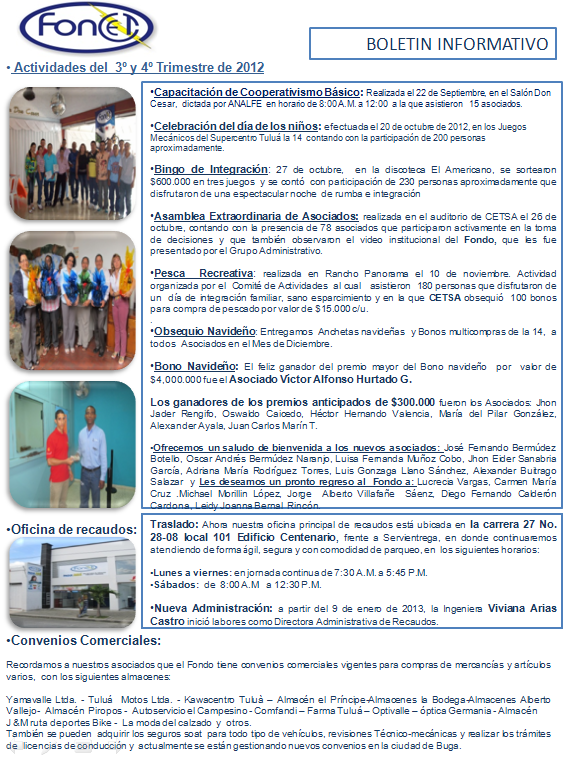 FONCET: Actividades