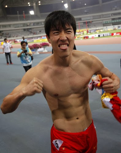 Male Athletes World: Chinese hurdler Liu Xiang (劉翔) shirtless after the ...