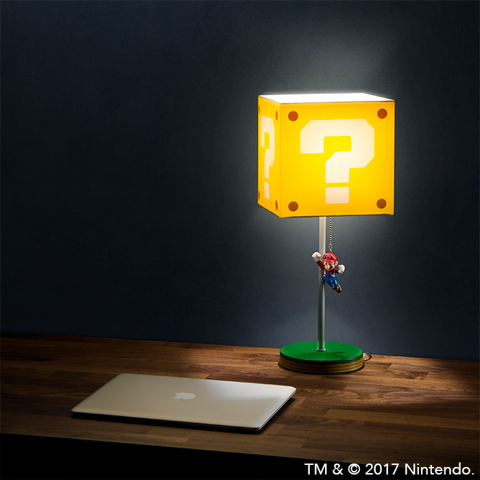 BLOG DOS BRINQUEDOS: Jumping Super Mario Question Block Lamp