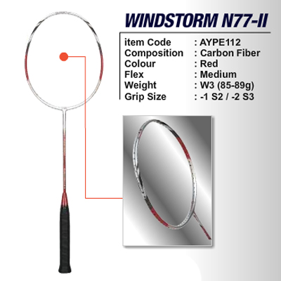 LI-NING RACKET WINDSTORM N77-II ~ Sport Sarko
