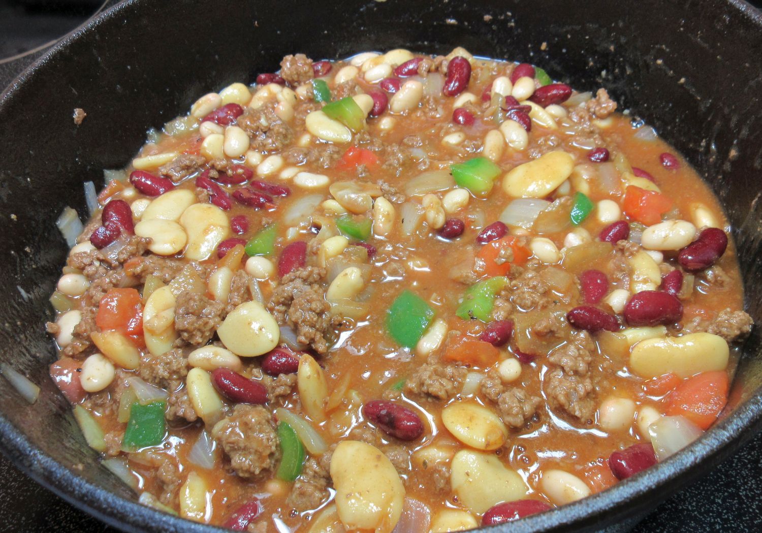 Tess Cooks4u: Chuck Wagon Campfire BBQ Beans Recipe ~ How To Make Baked ...