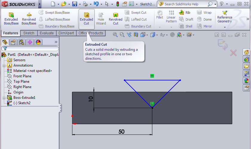 DESAIN GRAFIS MENGGUNAKAN SOLIDWORKS : Belajar Solidwork dasar