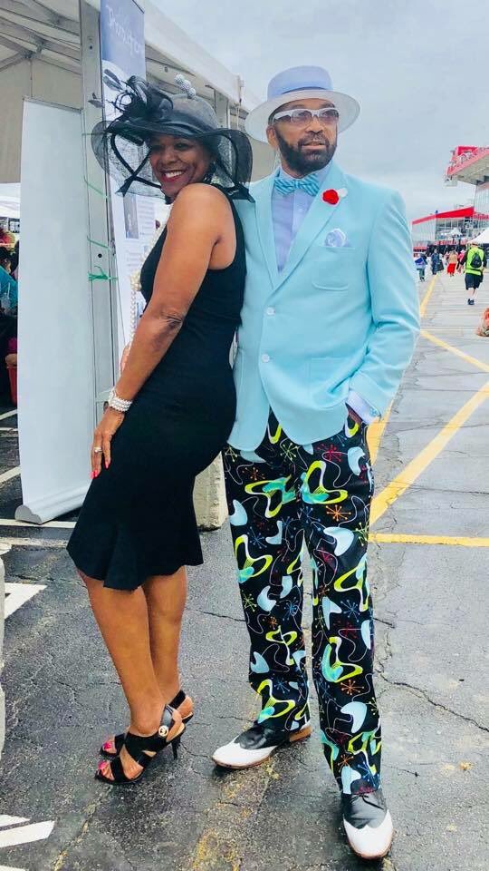 Check out this super dapper elderly couple