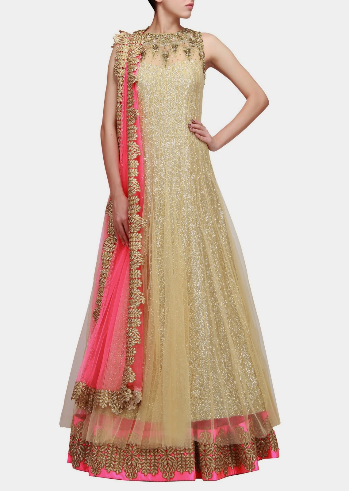albarino net: Buy Indowestern Gowns -KalkiFashion