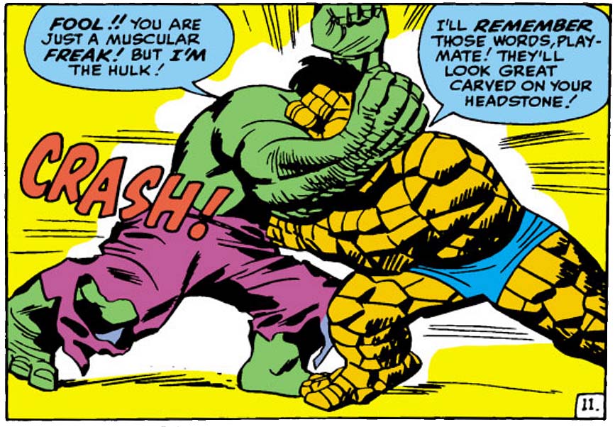"Hero Envy" The Blog Adventures: HULK VS THING