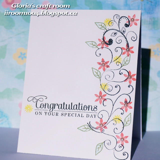 Gloria's craft room: Congratulations!