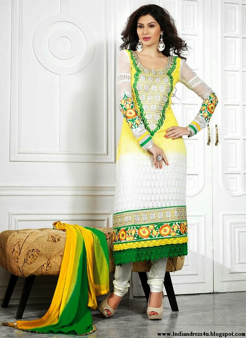 Beautful Indian Long Salwar Kameez Collection 2014 - Beautiful Indian ...