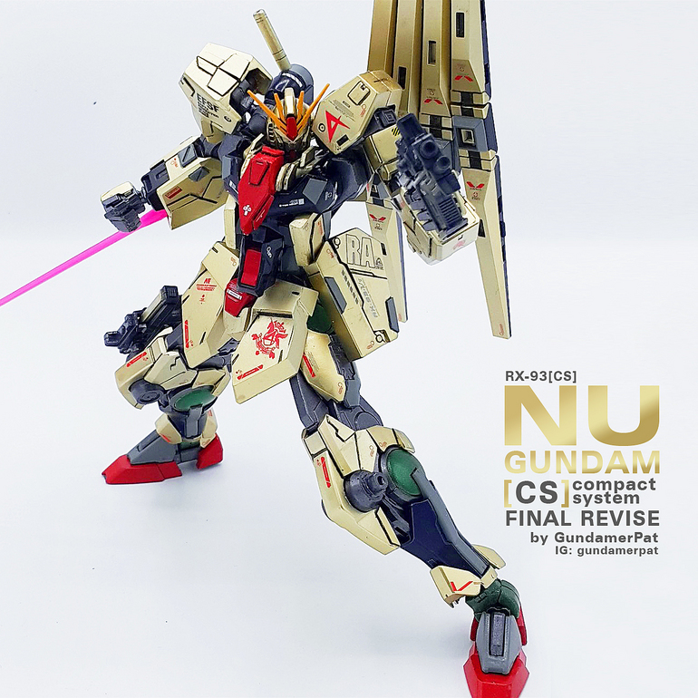 Custom Build: MG x HG RX-93 [cs] Nu Gundam Compact System - Final Revise