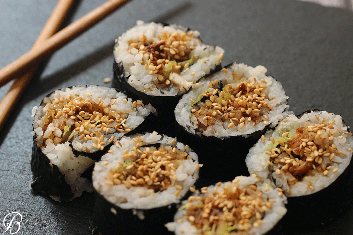 سوشي بالدجاج والصويا | Chicken Soy Sushi Roll | Berry