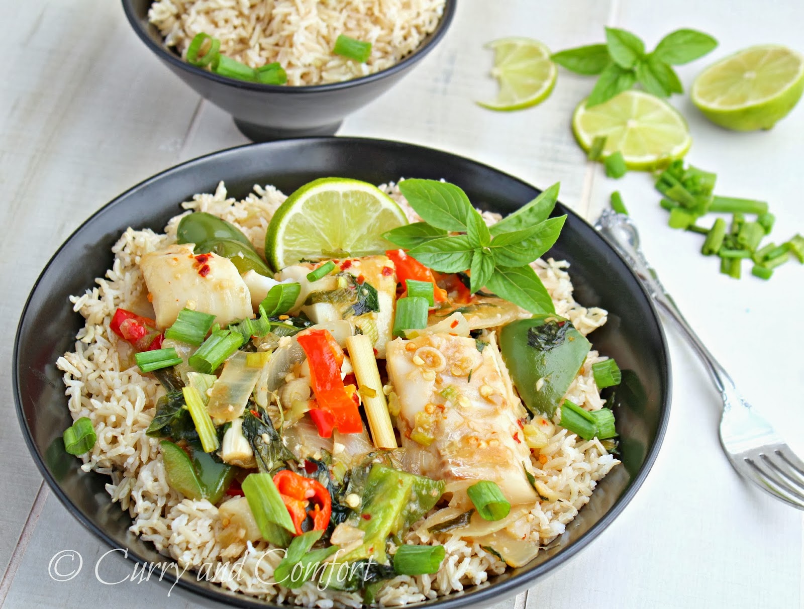 Kitchen Simmer: Thai Basil Fish Stir Fry