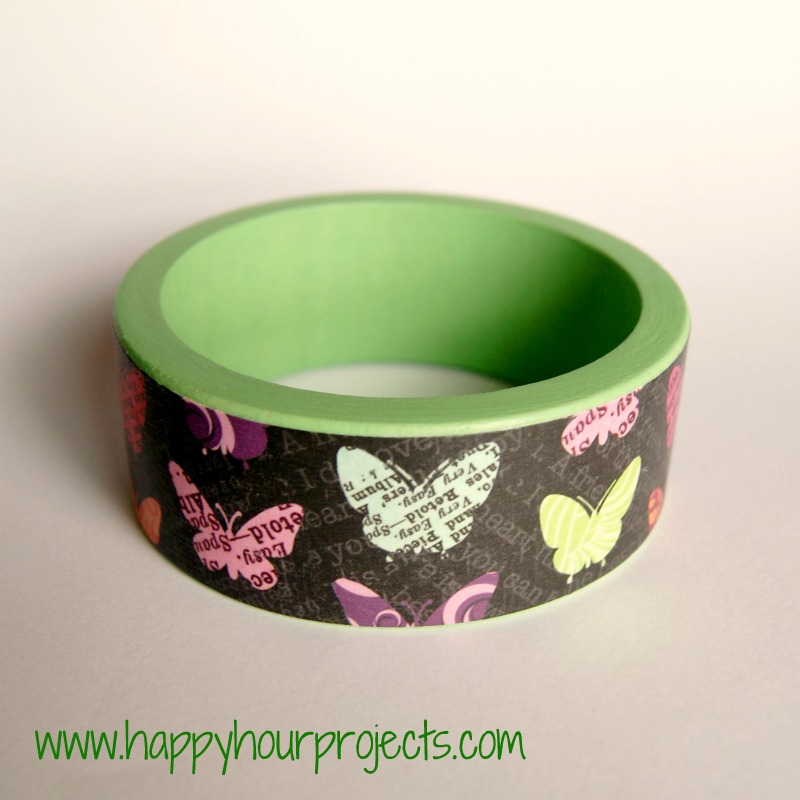 DIY Mod Podge Wood Bracelets - Happy Hour Projects
