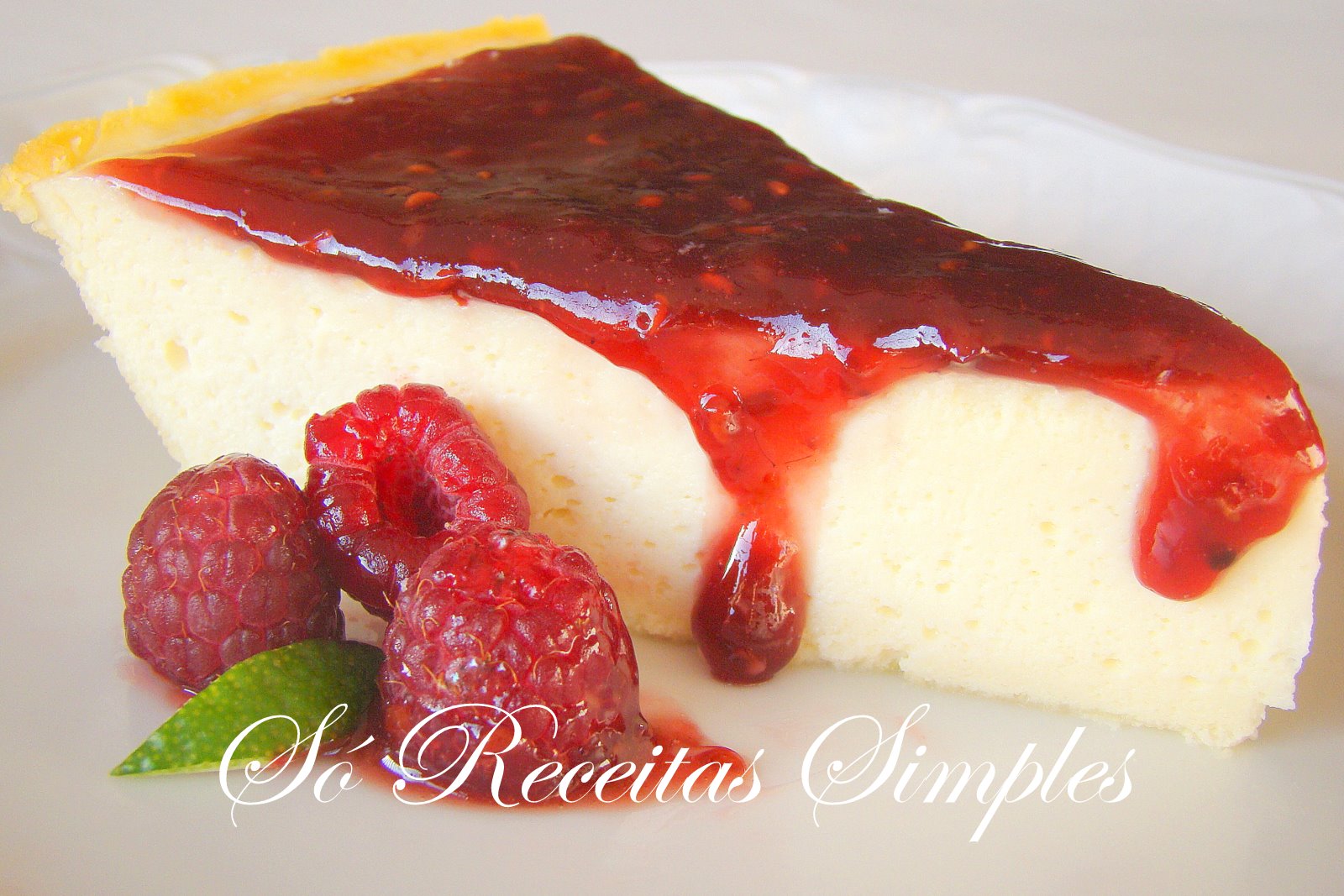 Só Receitas Simples: Cheesecake de Ricota e Cream Cheese