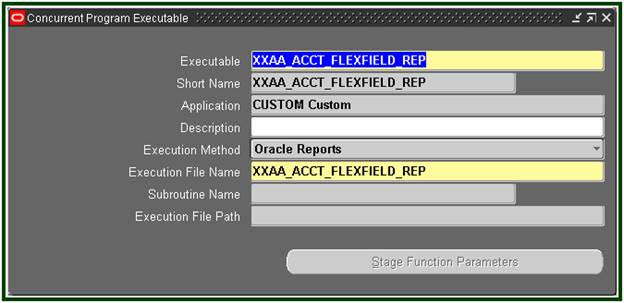 Oracle Applications Aol Creating A Custom Account Flex Field