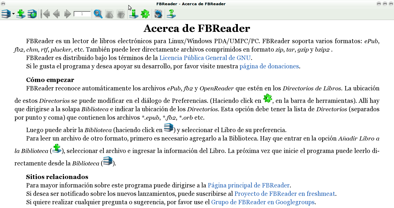 Algo de Linux Lima Peru - Mundo: FBReader: Un lector de libros ...
