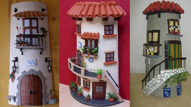 Aprende 2 técnicas de cómo decorar tejas paso por paso ~ Haz Manualidades