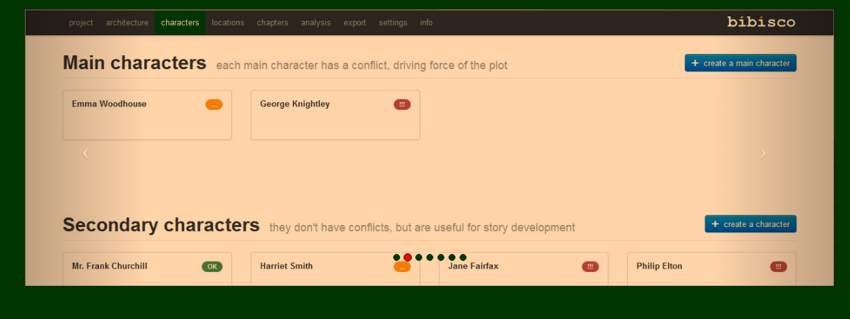 Zec Online Journal: Bibisco - novel writing software