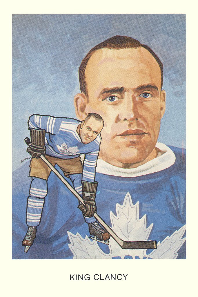 Vintage Leafs: King Clancy Postcard