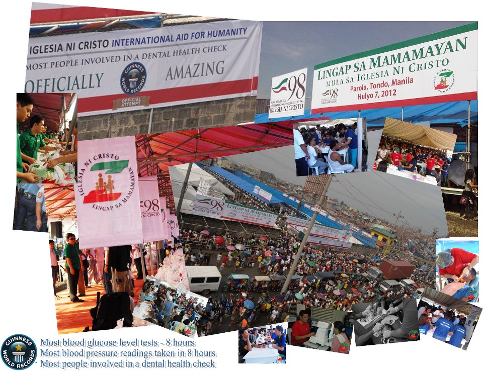 PINOY VISION: Iglesia Ni Cristo’s ‘Lingap sa Mamamayan’ gained Guinness ...