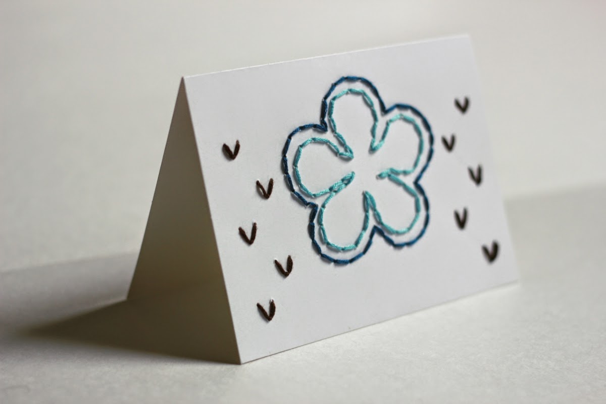 Embroidered Cards: New on Etsy | Melmaria Designs: Embroidered Cards ...