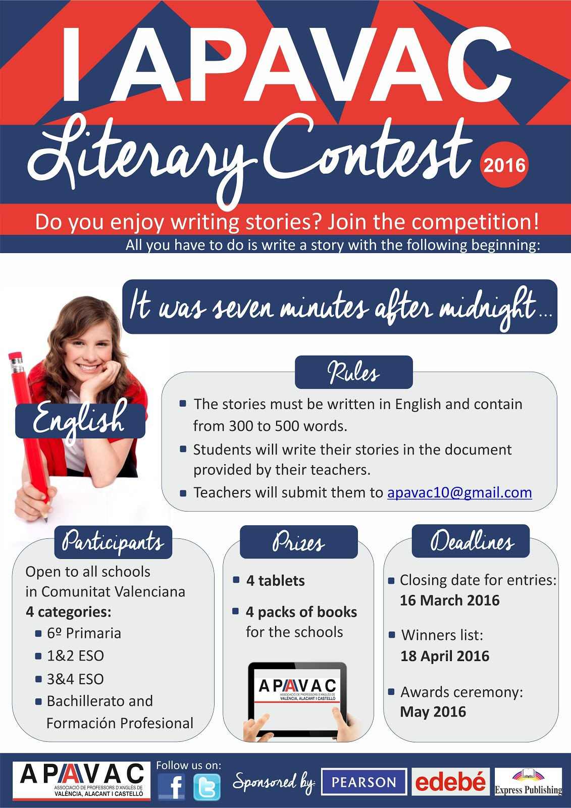 APAVAC: WINNERS I APAVAC LITERARY CONTEST