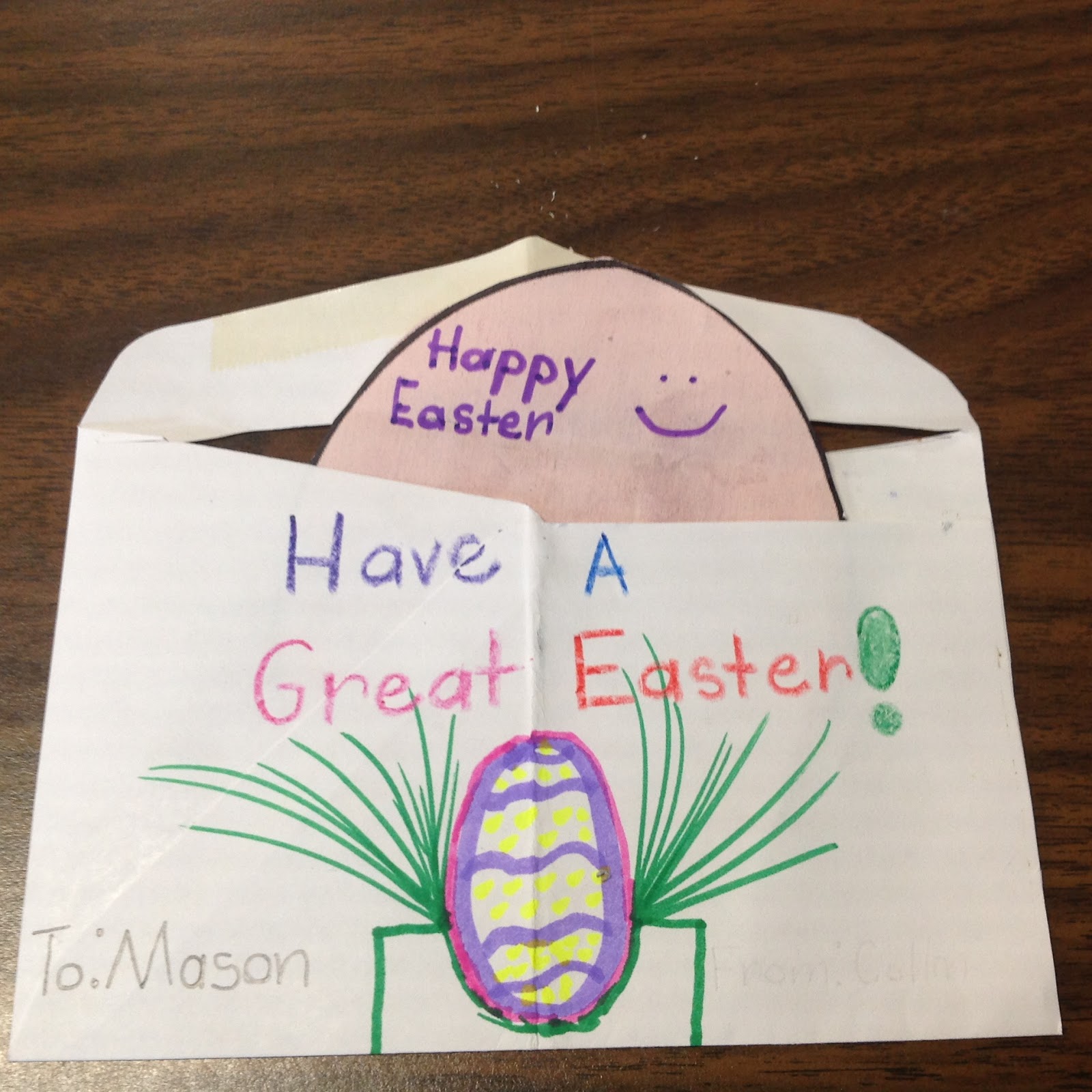 Once a Teacher, Always a Teacher: Easter Basket Envelope