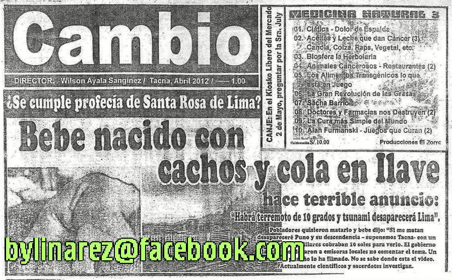 VIDEOS : BEBÉ QUE NACE CON CUERNOS DESCUBRELO