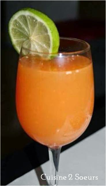 Cuisine 2 Soeurs: Cocktail d'agrumes au sirop de coquelicot