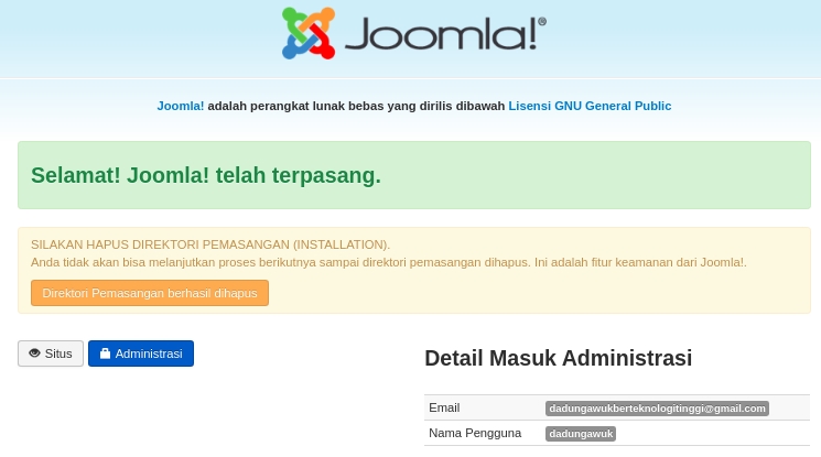 Instalasi CMS Joomla 3.x di Localhost