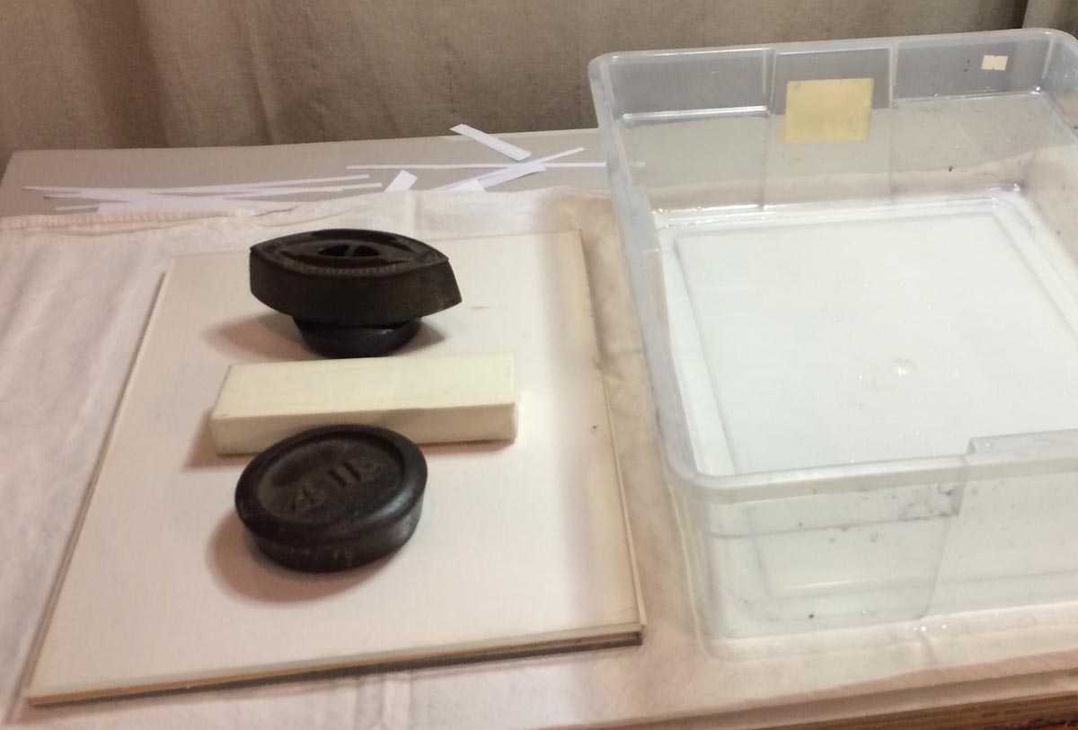 Heavenly Monkey: Damping & Drying Paper at HM