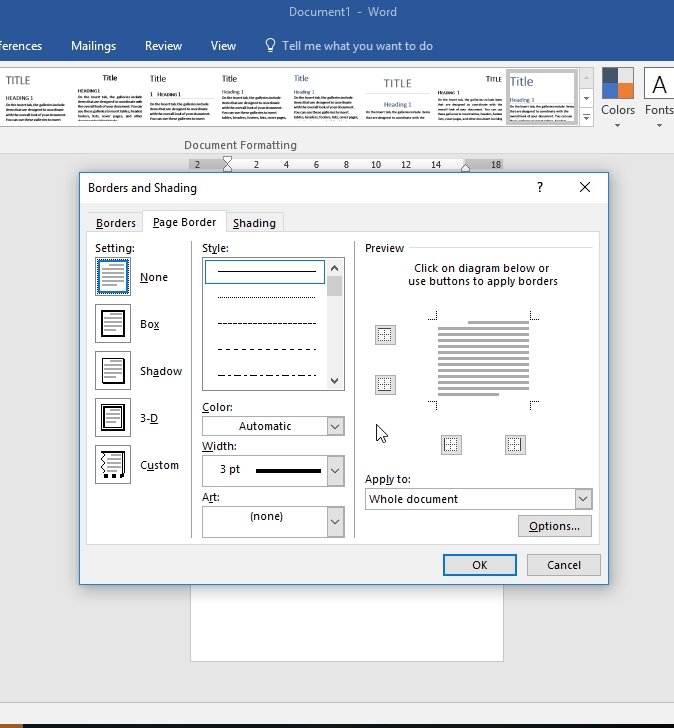 Cara cepat membuat Page Border Microsoft Word - Biologizone
