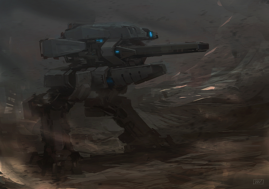 Martin Plsko art blog: Mecha-tank, by Rawwad