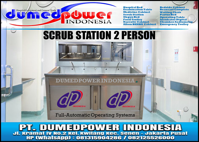 Scrub Station Automatic 2 Person merek DUMEDPOWER