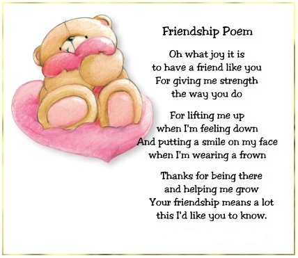 Friends are Forever: Friendship Poem