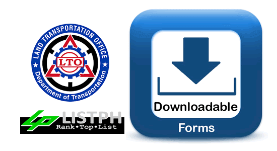 List of Downloadable Forms LTO (Land Transportation Office)