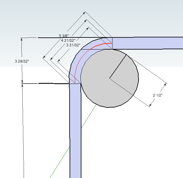Persimmon Forge: Professional Blacksmithing: Calculating the Bend