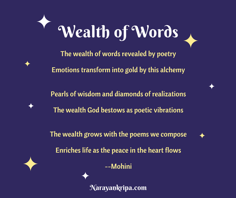 April Poetry Month Day 12 Poem: Wealth of Words
