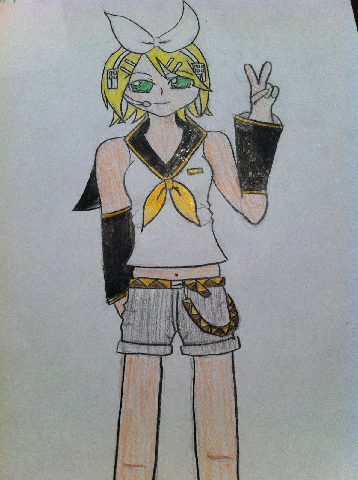 ChantelleLikesArt :): How to draw Rin kagamine