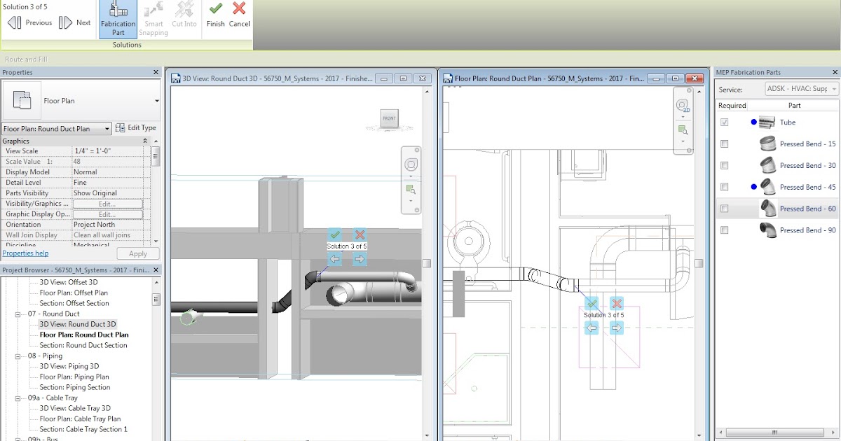 Ideate Solutions: Revit 2017: Route and Fill