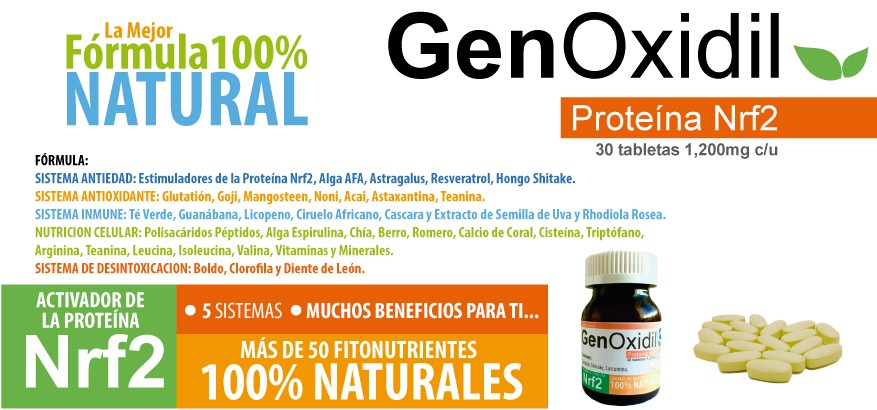 Genoxidil Regenerador Celular Activador Proteina NRF2