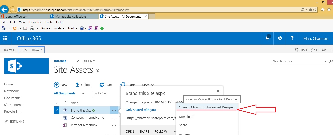 Azure & Co: Branding a SharePoint Online team site using the SharePoint JavaScript Object Model