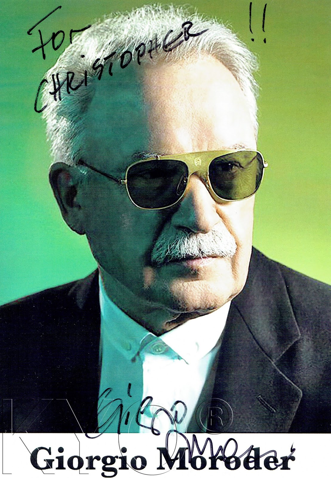 Chris Autographs: Giorgio Moroder